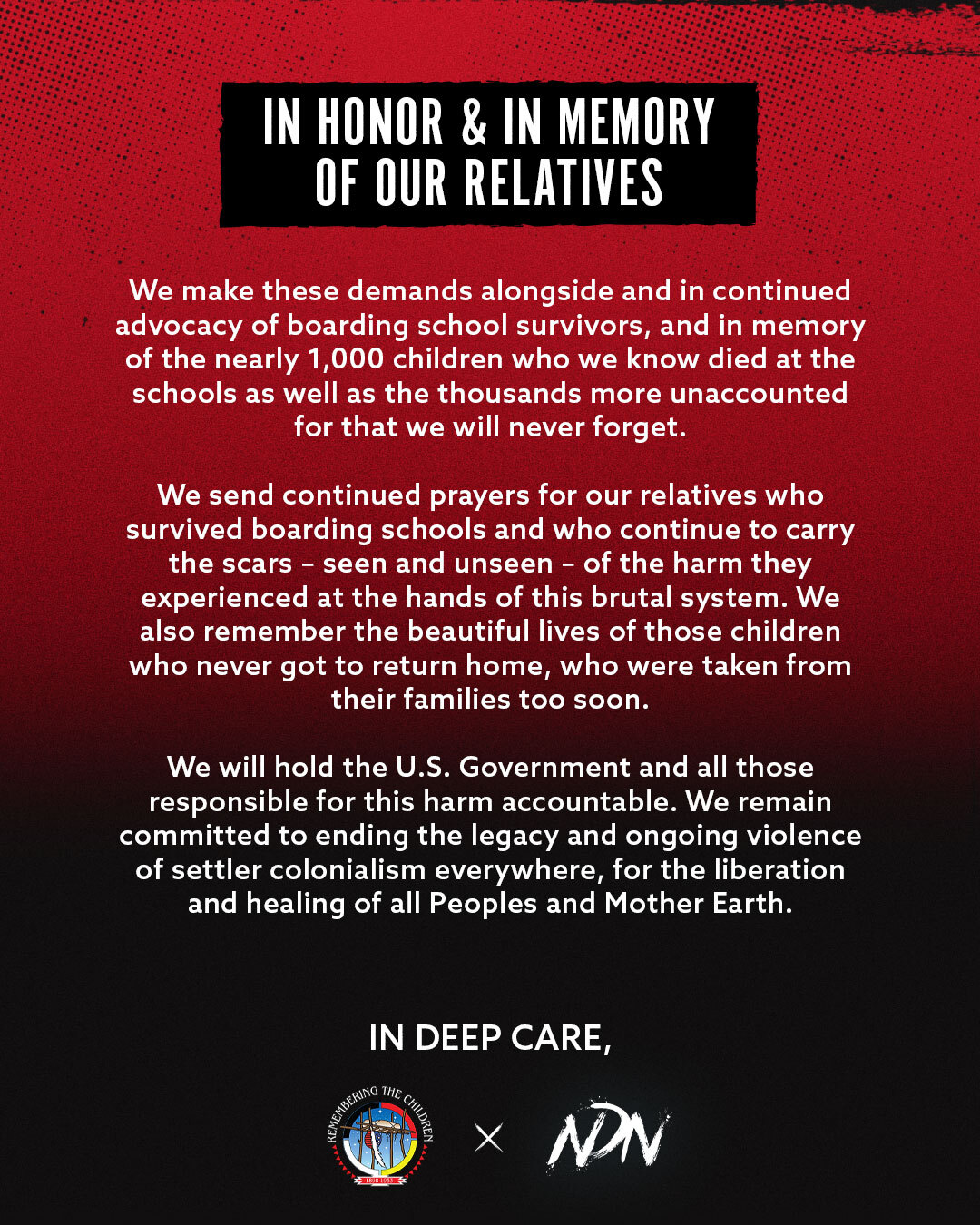 No Apology Without Action Toolkit - NDN COLLECTIVE